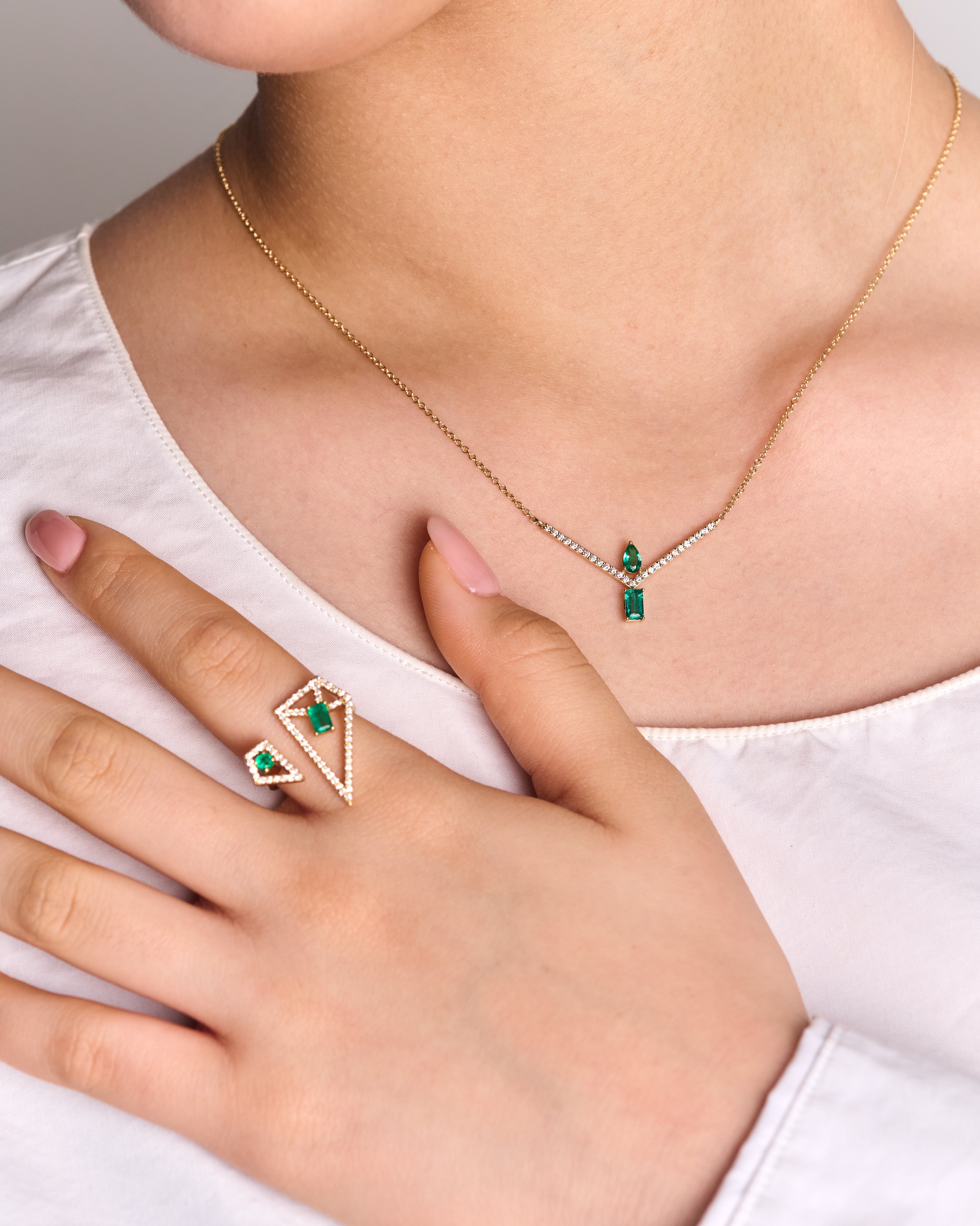 Victory Emerald Necklace | Tana Chung Jewelry